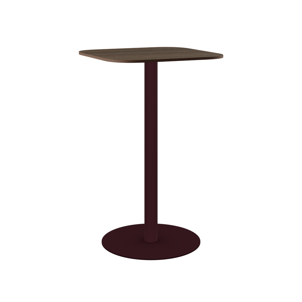 Halo Bar Table (60cm Rounded Square) With Rim – Harry the hirer